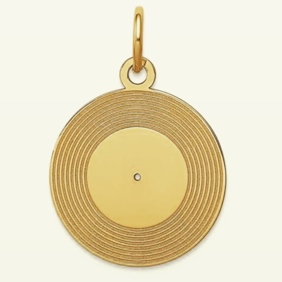 Jewelry | 14k Yellow Gold Record Album Music Necklace Charm | Poshmark